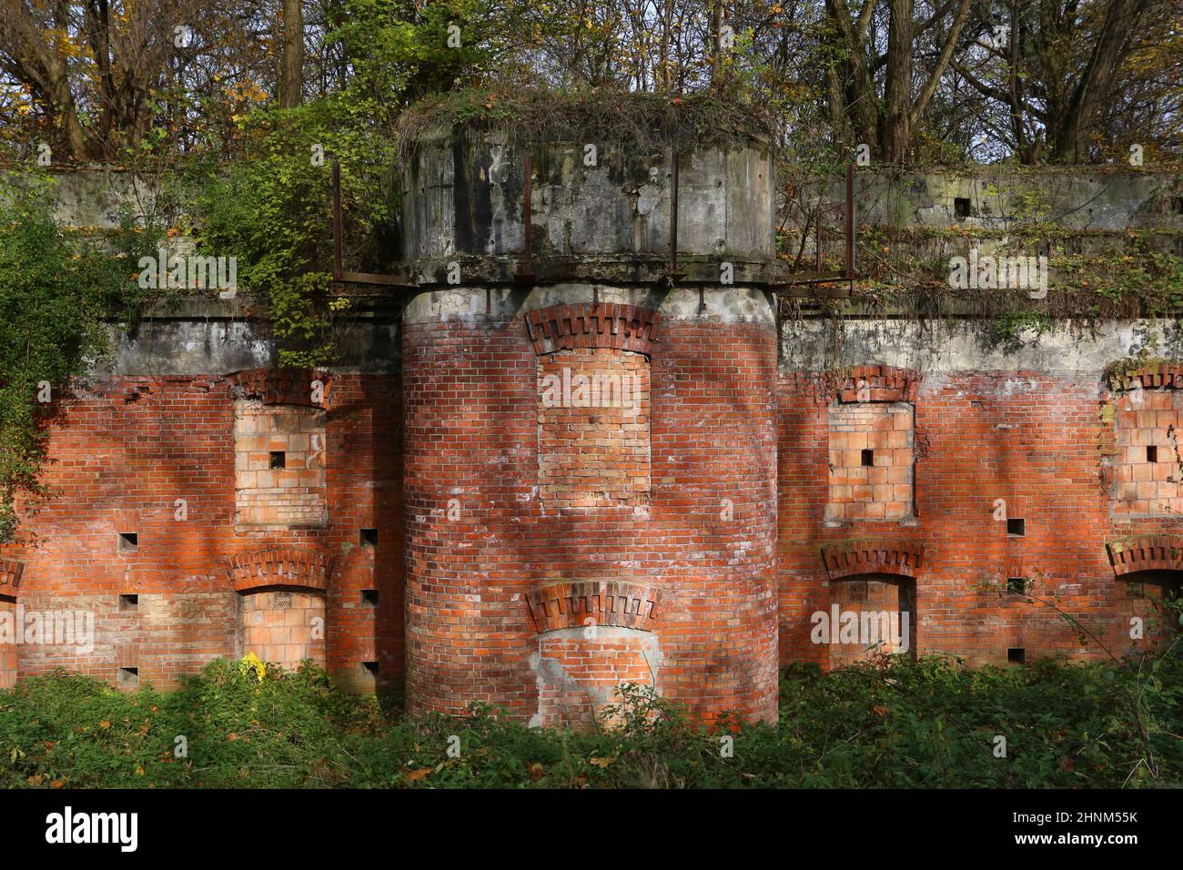 Cracow. Krakow. Poland. "Fort 45a Bibice". main armored artillery fort ...