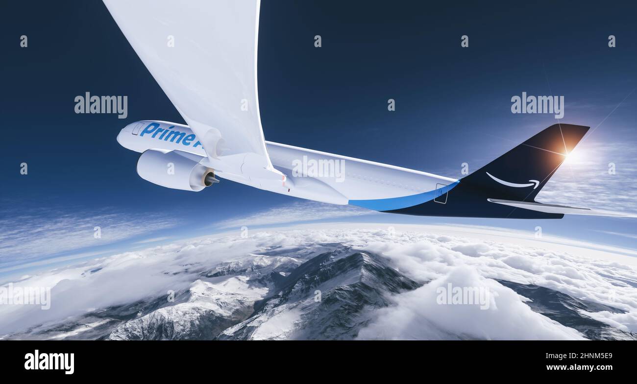 Amazon shipping airplane hi-res stock photography and images - Alamy