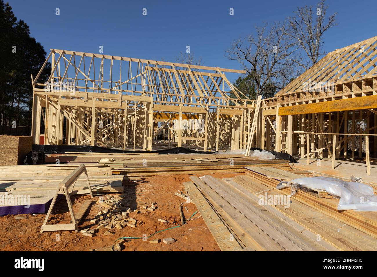New home under construction Stock Photo - Alamy