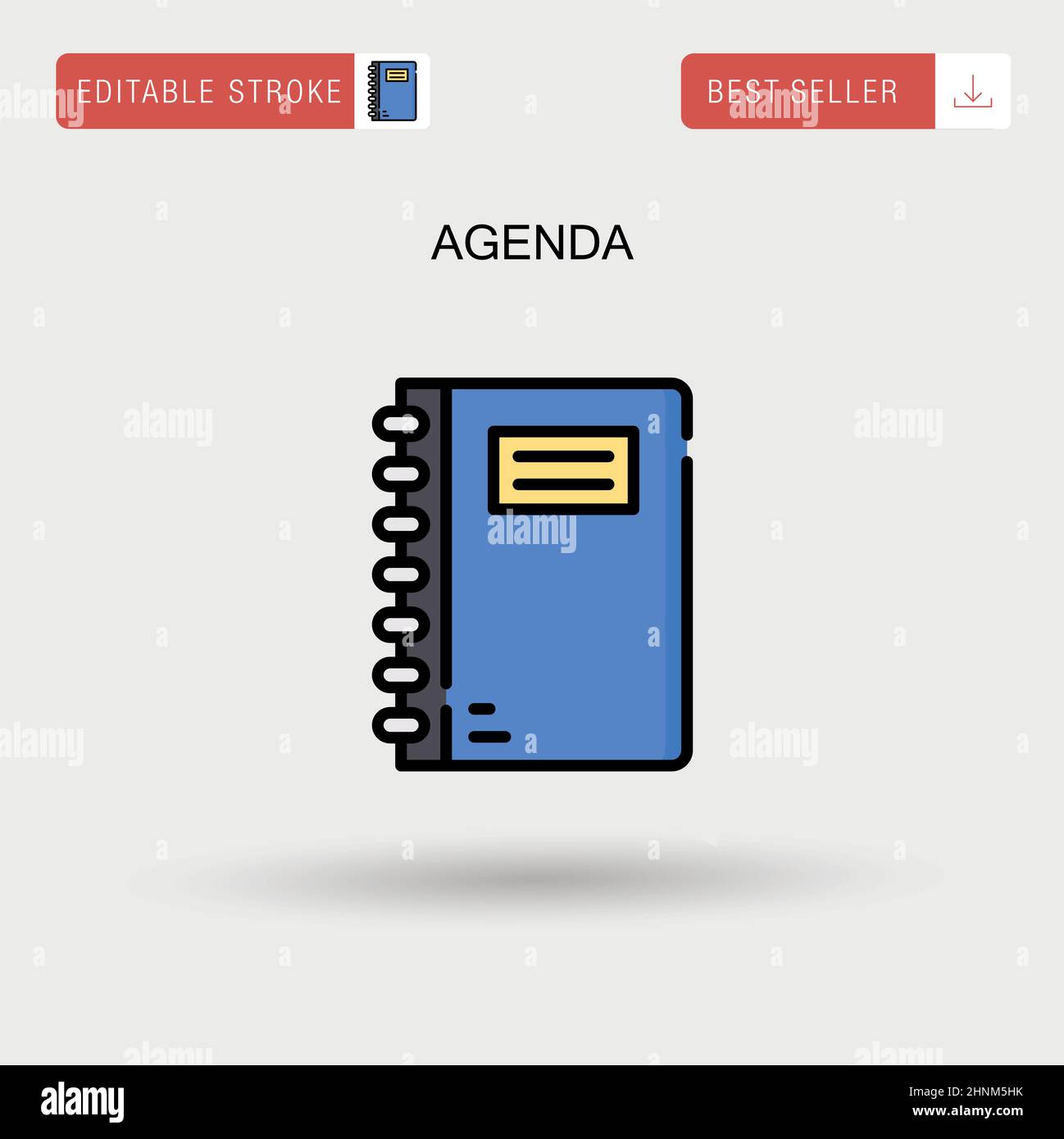 Agenda Simple vector icon Stock Vector Image & Art - Alamy