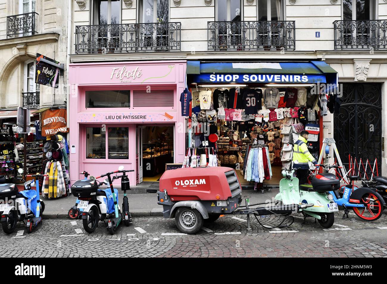 Souvenir Shop - #Saccage Paris - Paris - France Stock Photo - Alamy