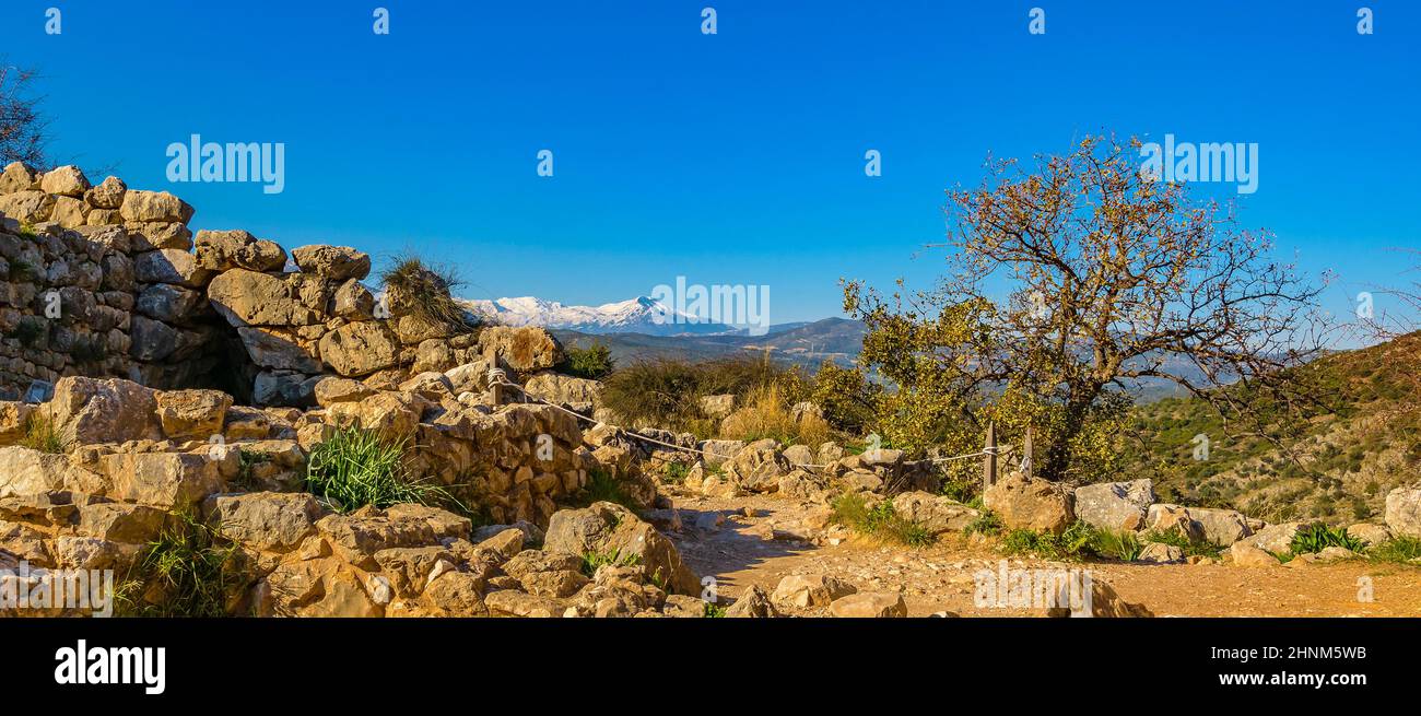 Mycenae City, Peloponnese, Greece Stock Photo - Alamy