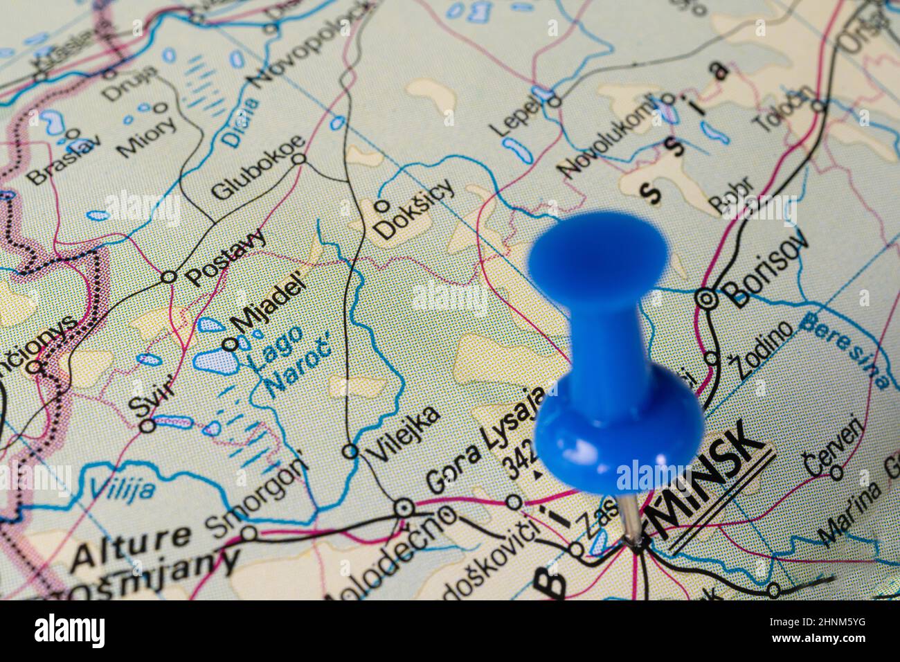 Marker on political map hi-res stock photography and images - Alamy