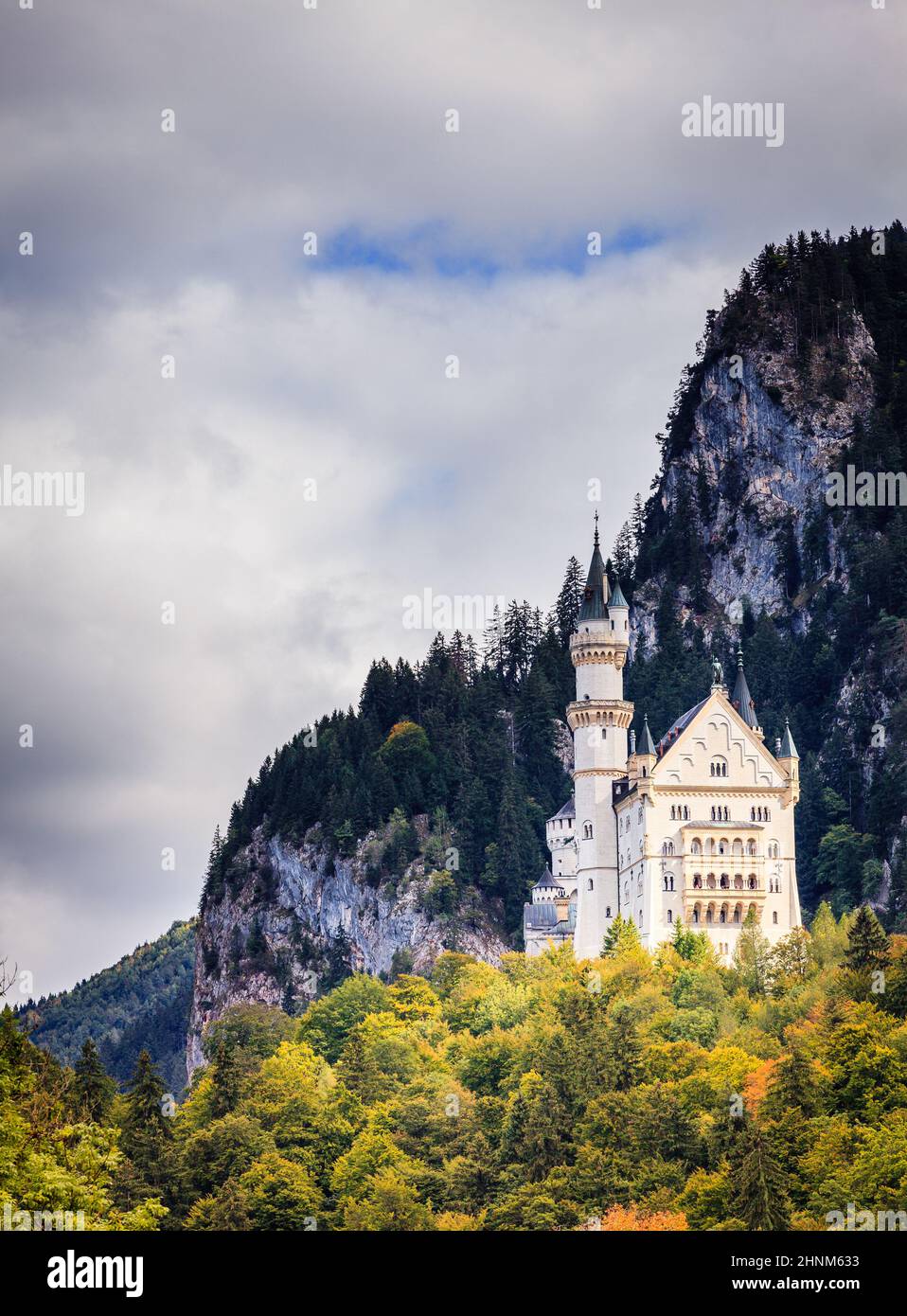 View of the Neuschwanstein Castle in Bavaria Stock Photo - Alamy