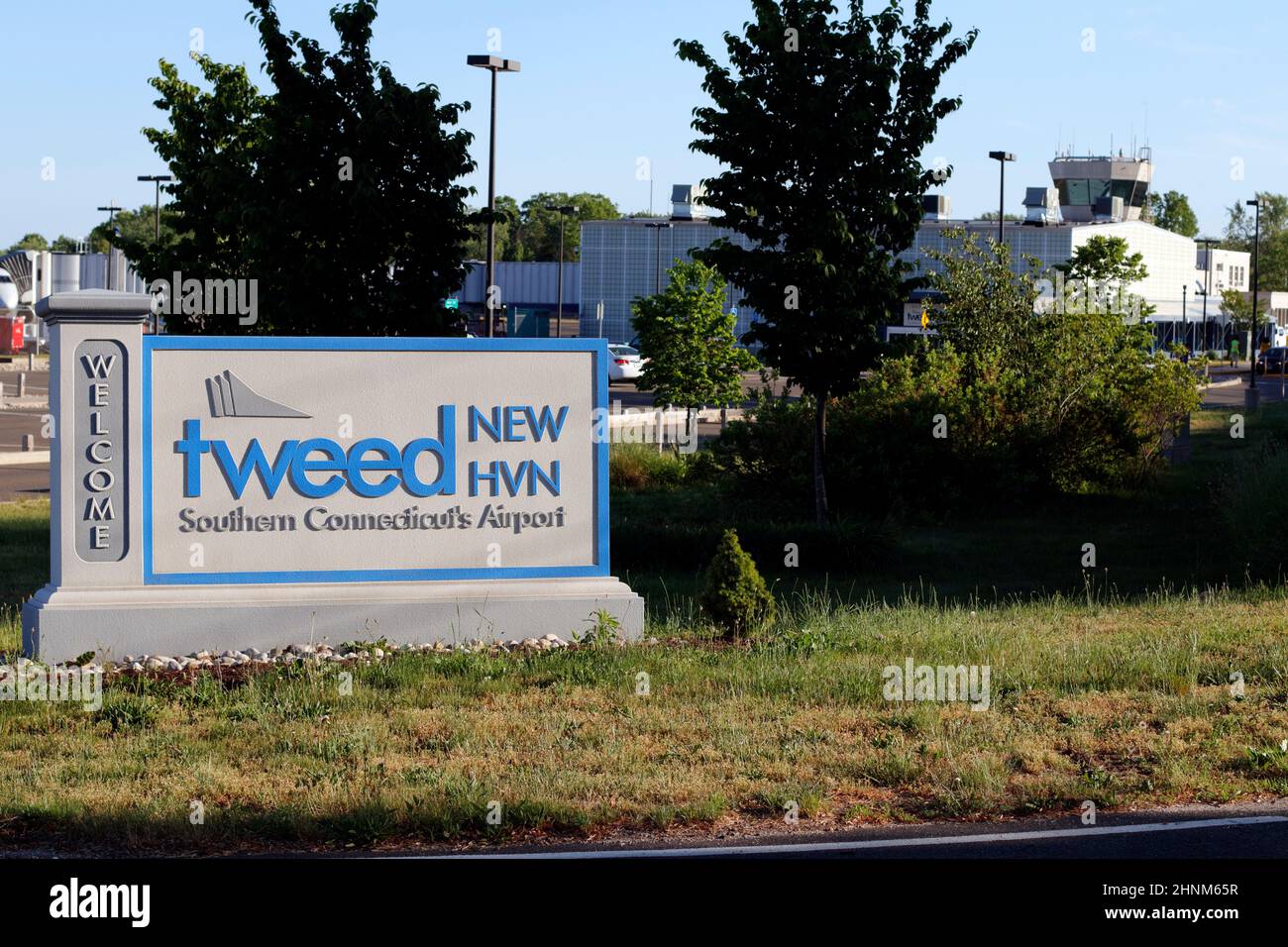 Welcome Sign to tweed NEW HVN Southern Connecticut’s Airport Stock ...