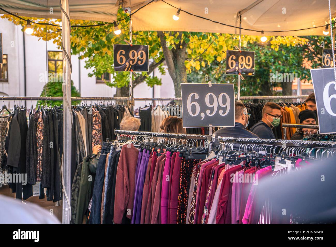 Stand of clothes 2 Stock Photo - Alamy