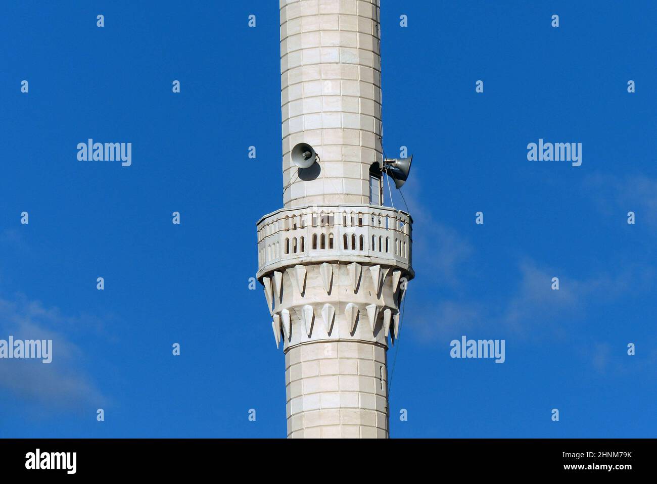 Mosque tower with speakers hi-res stock photography and images - Alamy