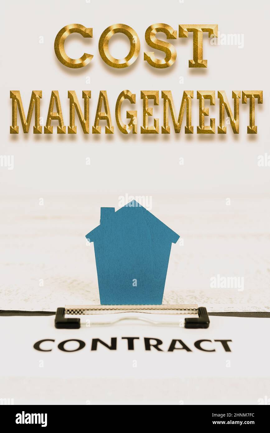 Writing displaying text Cost Management, Business idea process of ... Writing displaying text Cost Management, Business idea process of ...