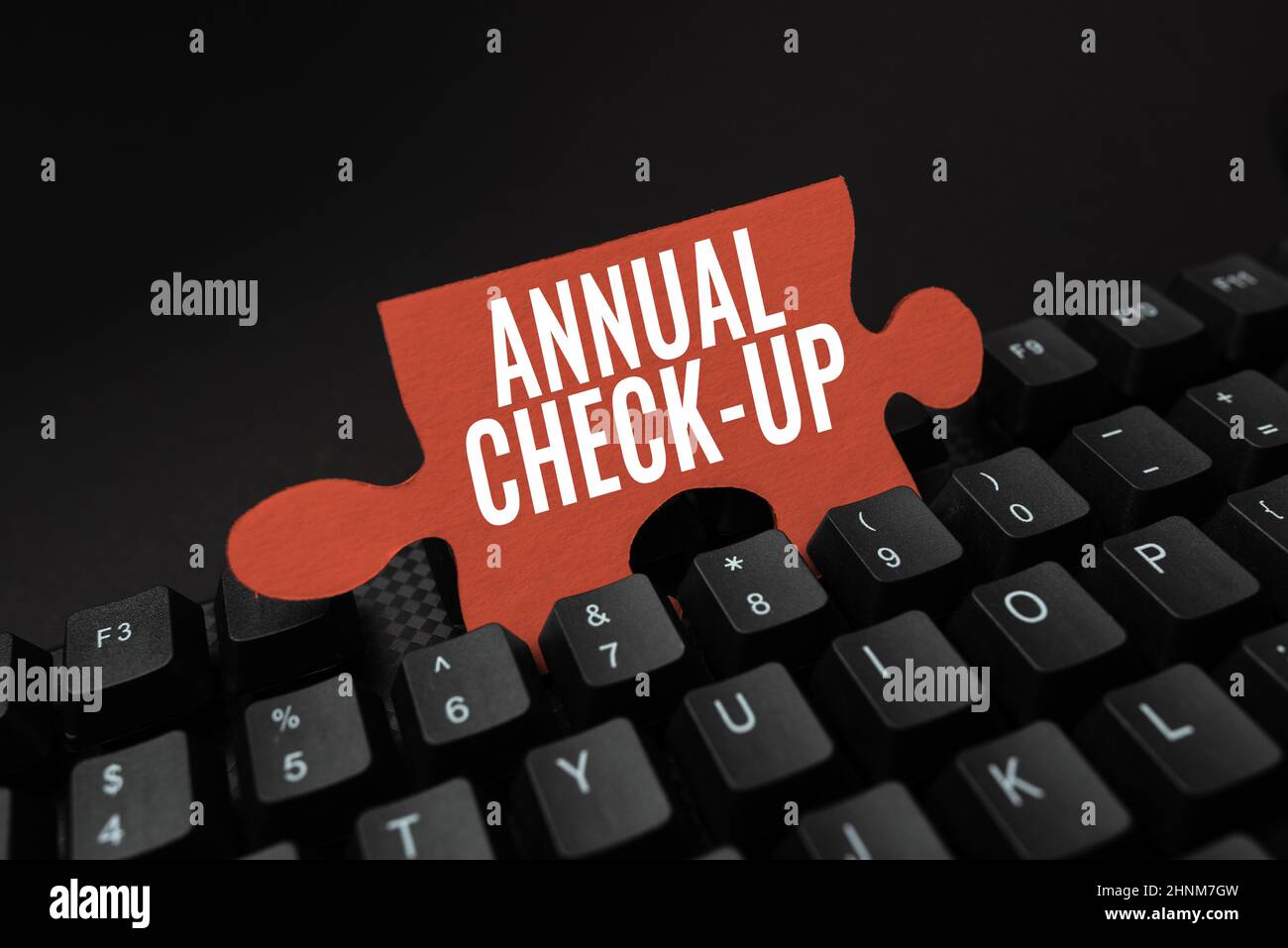 Hand writing sign Annual Check Up, Internet Concept a thorough physical ...