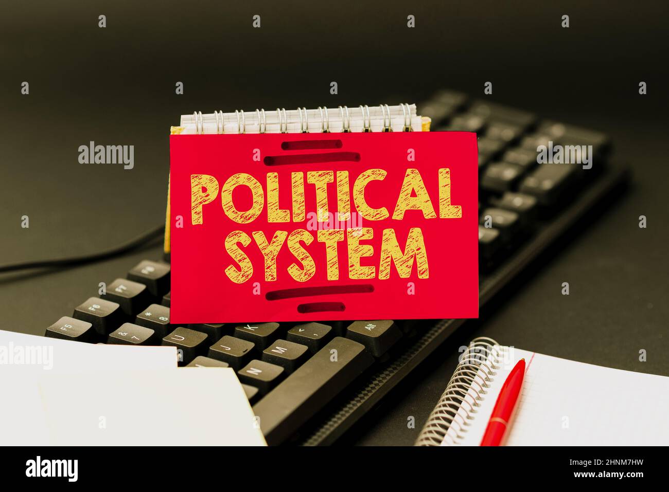 Handwriting text Political System, Business approach the process for ...