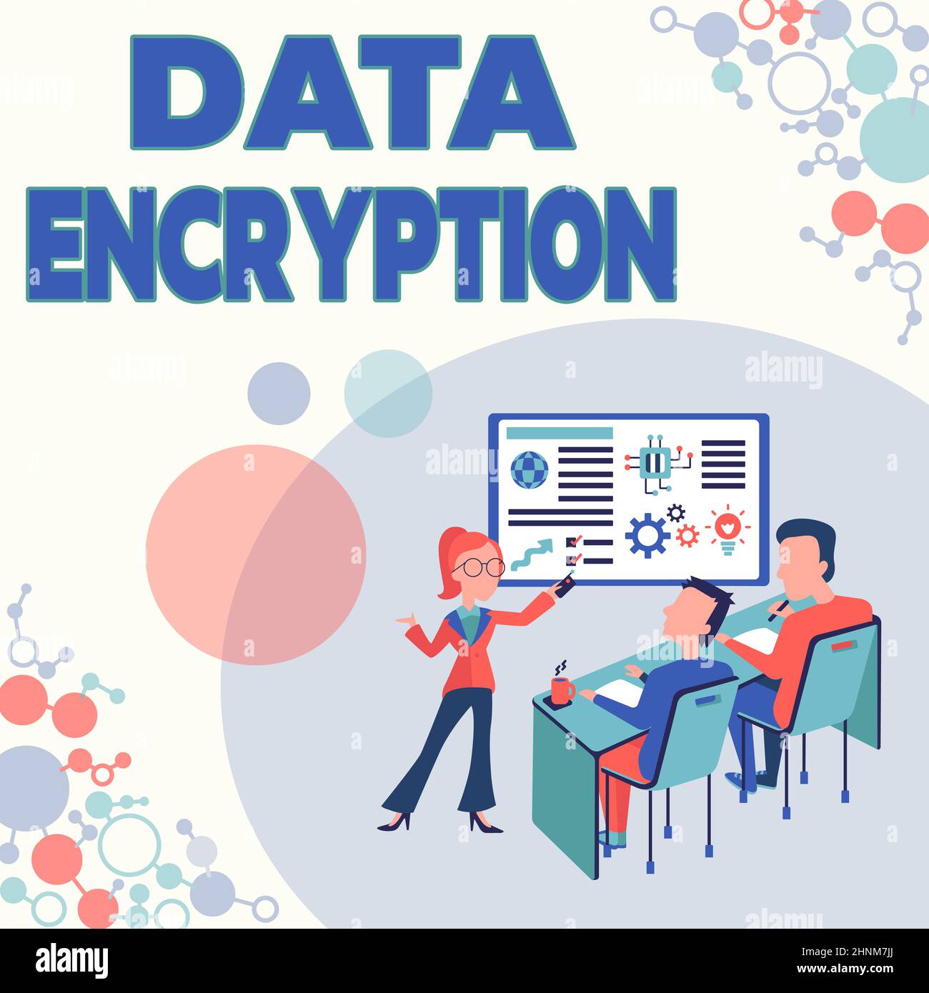 Hand writing sign Data Encryption, Business showcase Conversion of data into code for ...