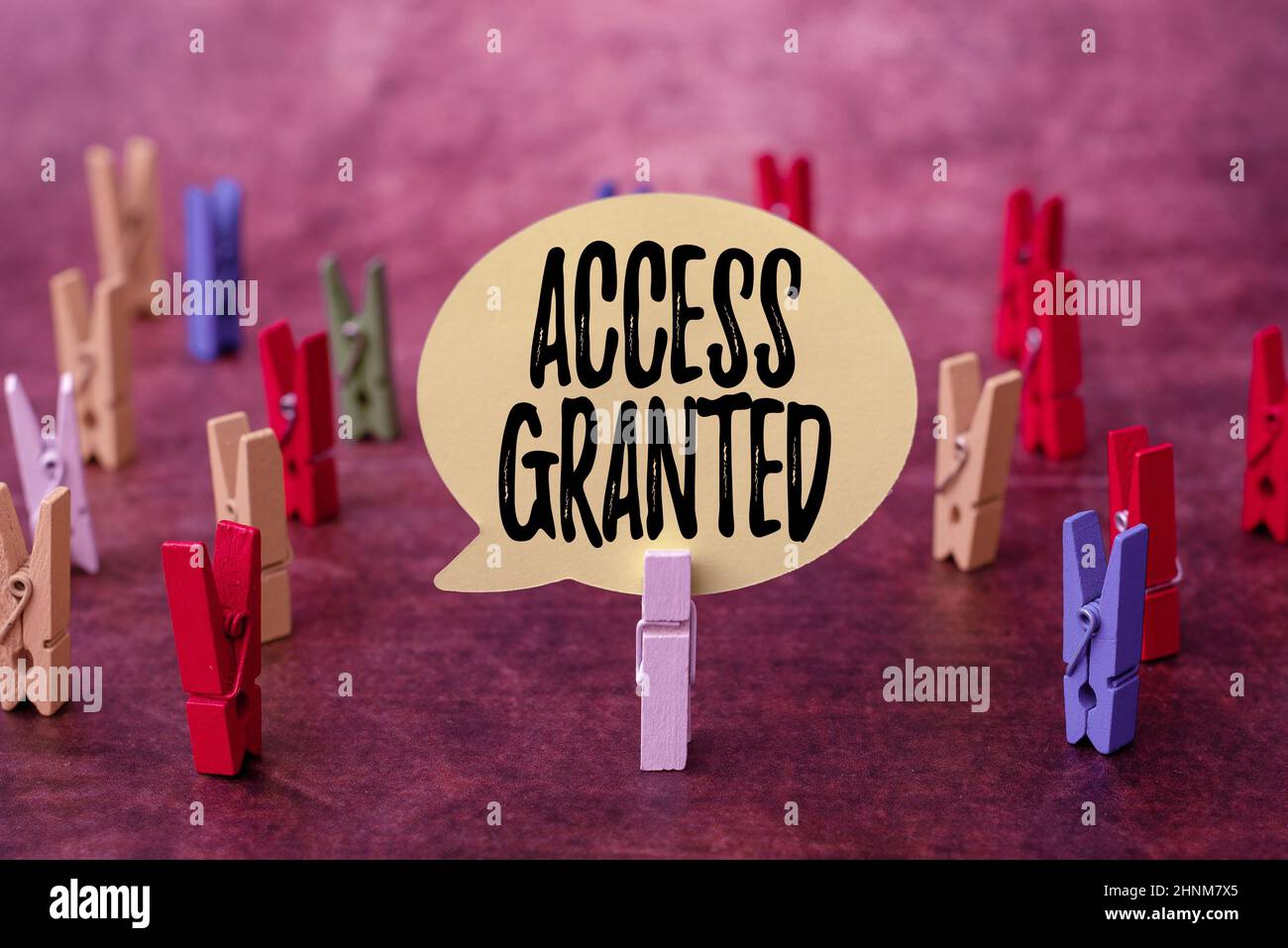 Conceptual caption Access Granted, Concept meaning admittance of users ...