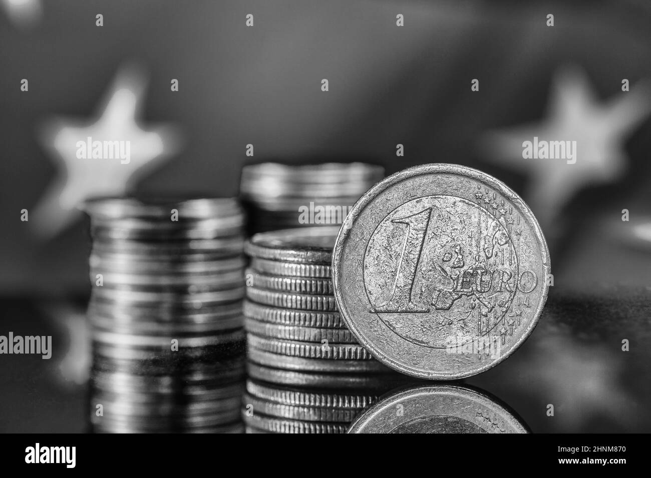 Flag of euro Black and White Stock Photos & Images - Alamy
