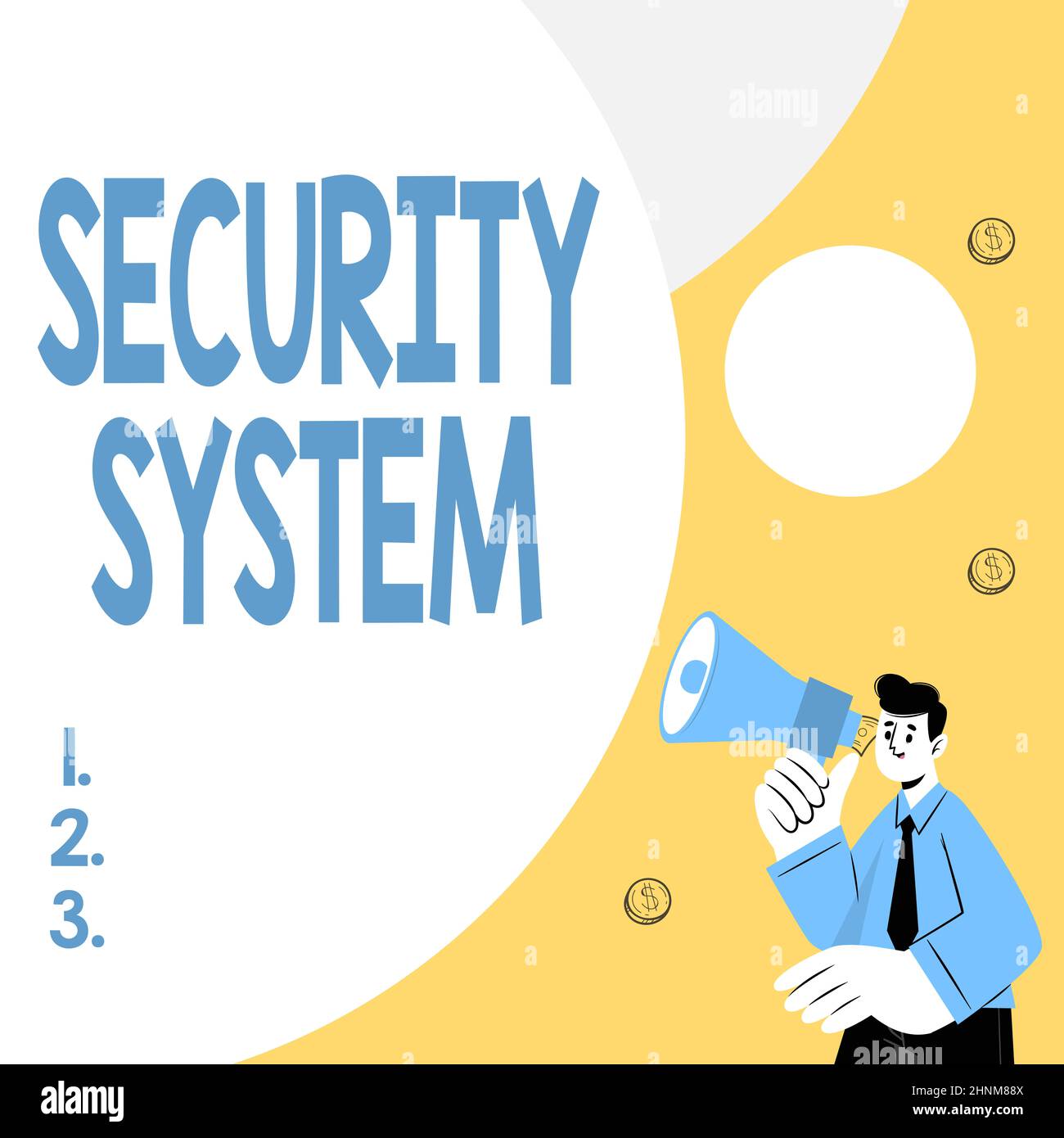 Sign Displaying Security System Concept Meaning System Designed To Detect Intrusion Or