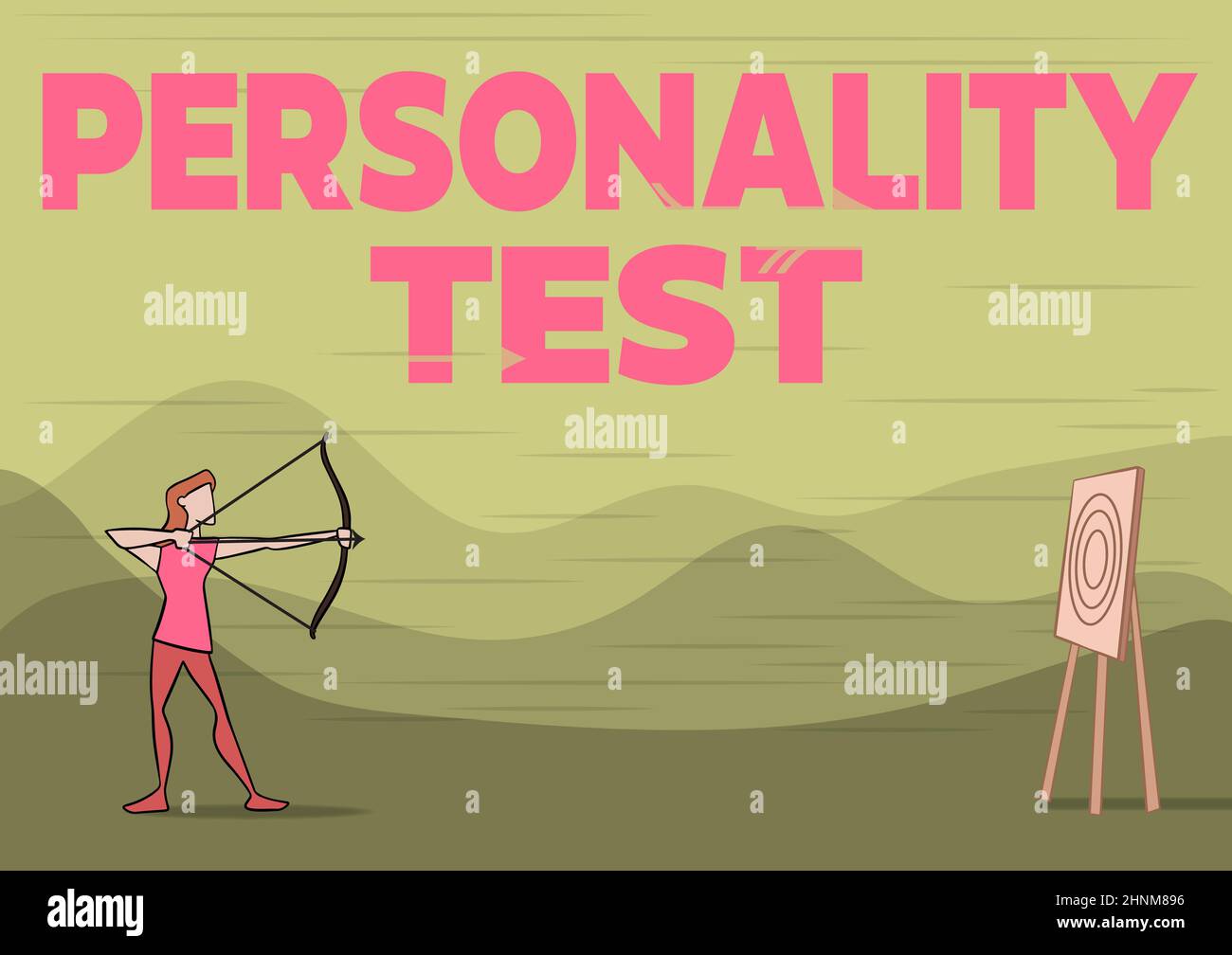 Sign displaying Personality Test, Business overview A method of ...