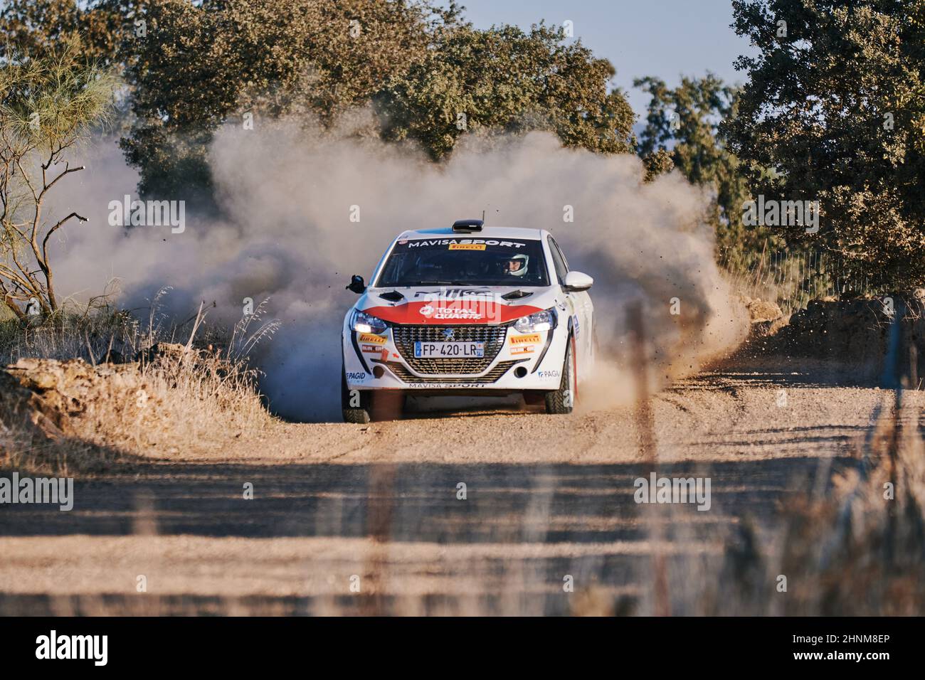 Pozoblanco, Cordoba, Spain-october, 23, 2021: rally cars in full ...