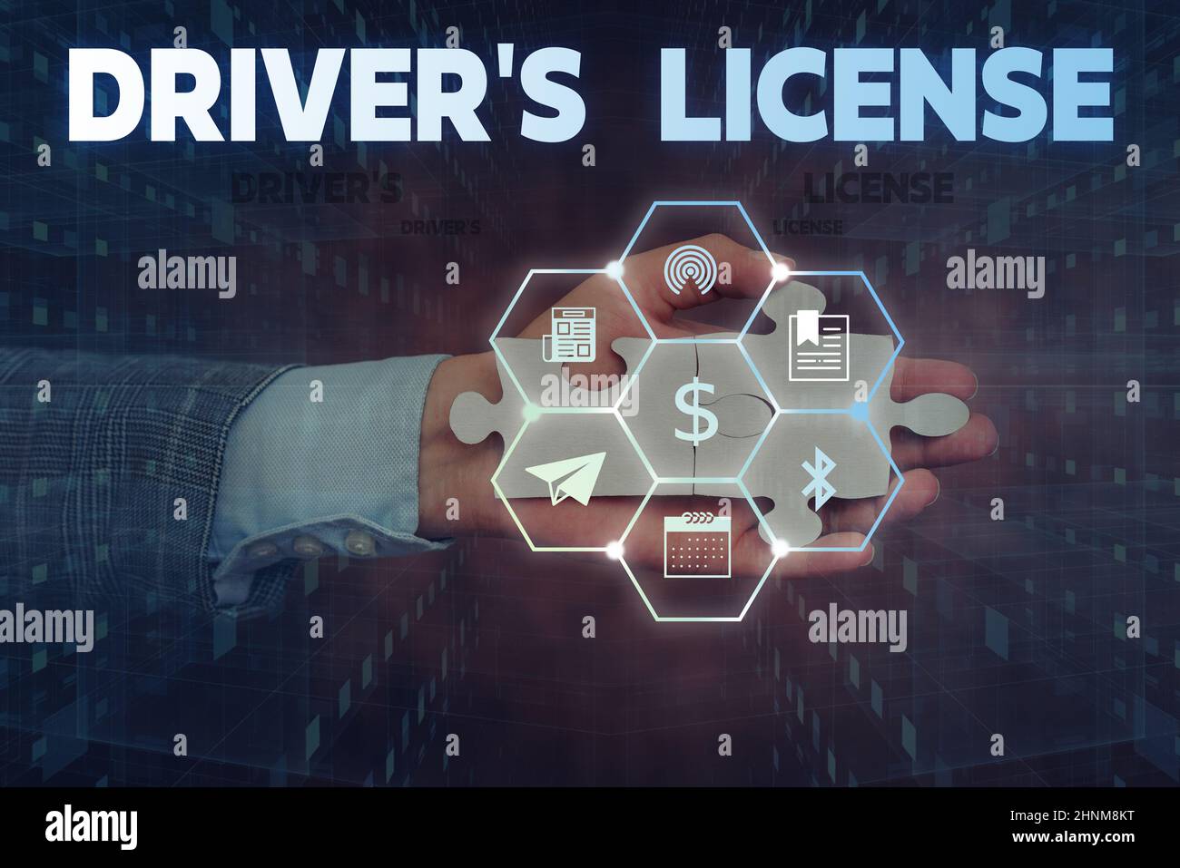 Handwriting text Driver S License, Word Written on a document ...