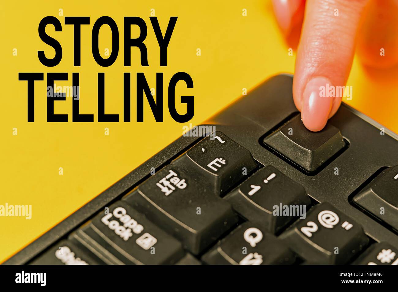 Conceptual caption Story Telling, Word Written on activity writing ...