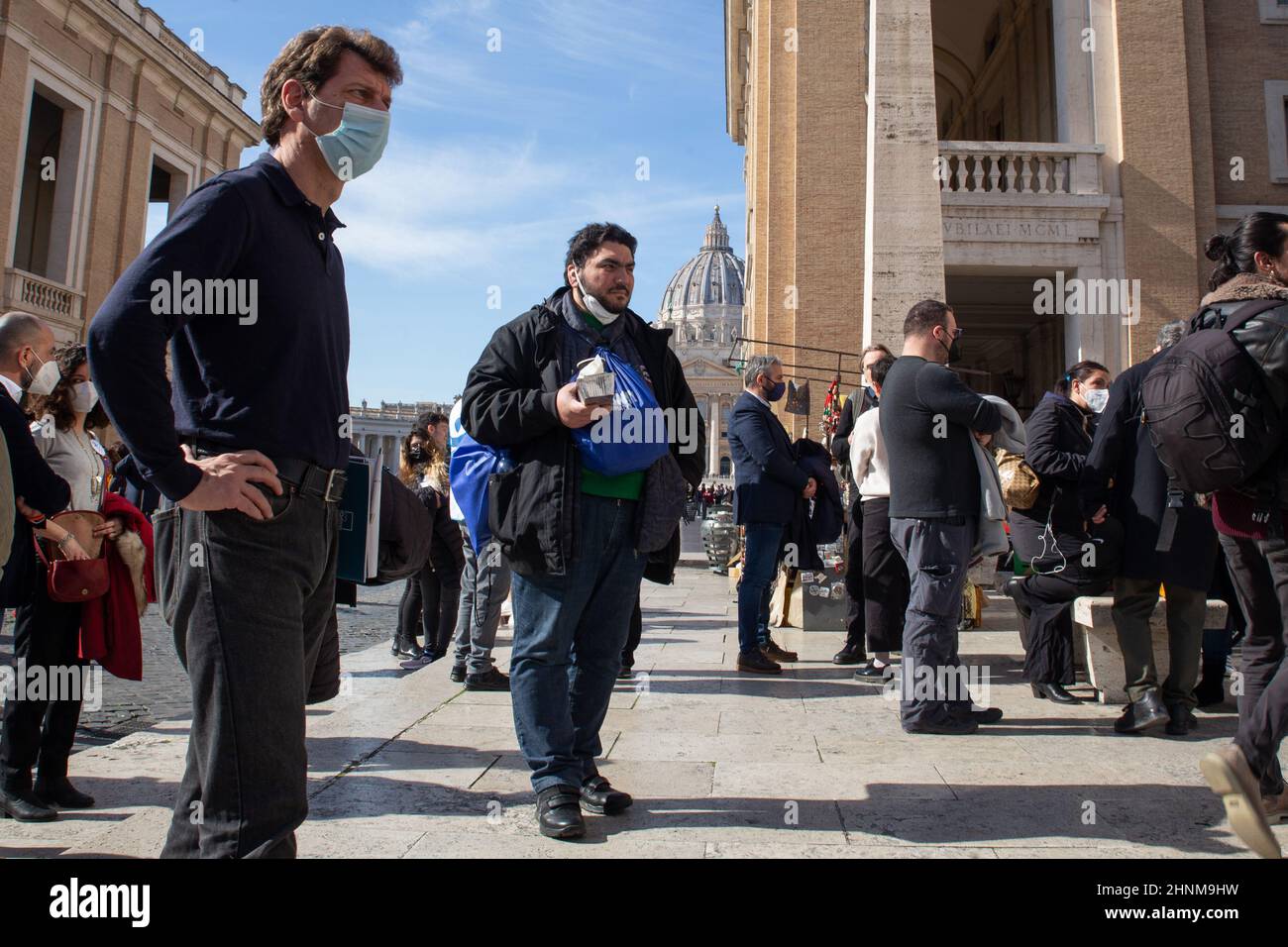 Rome, Italy. 17th Feb, 2022. Homeless people during presentation near ...