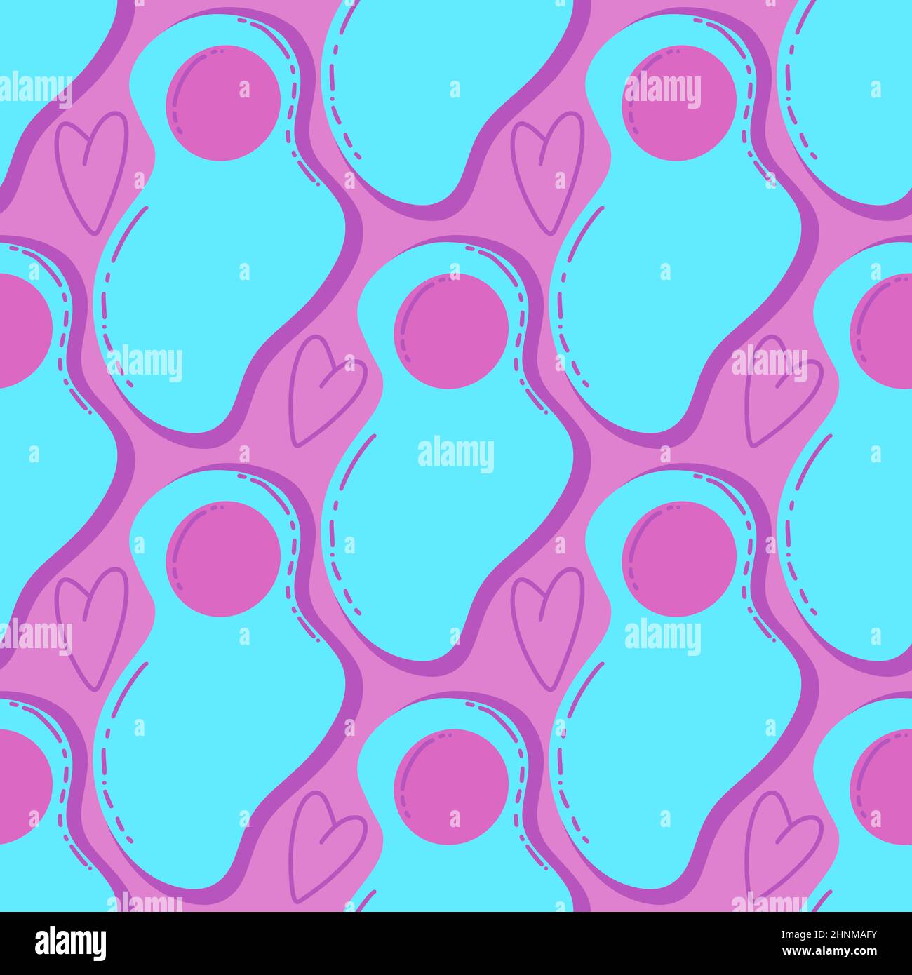 Kids seamless scrambled eggs pattern for fabrics and packaging and ...