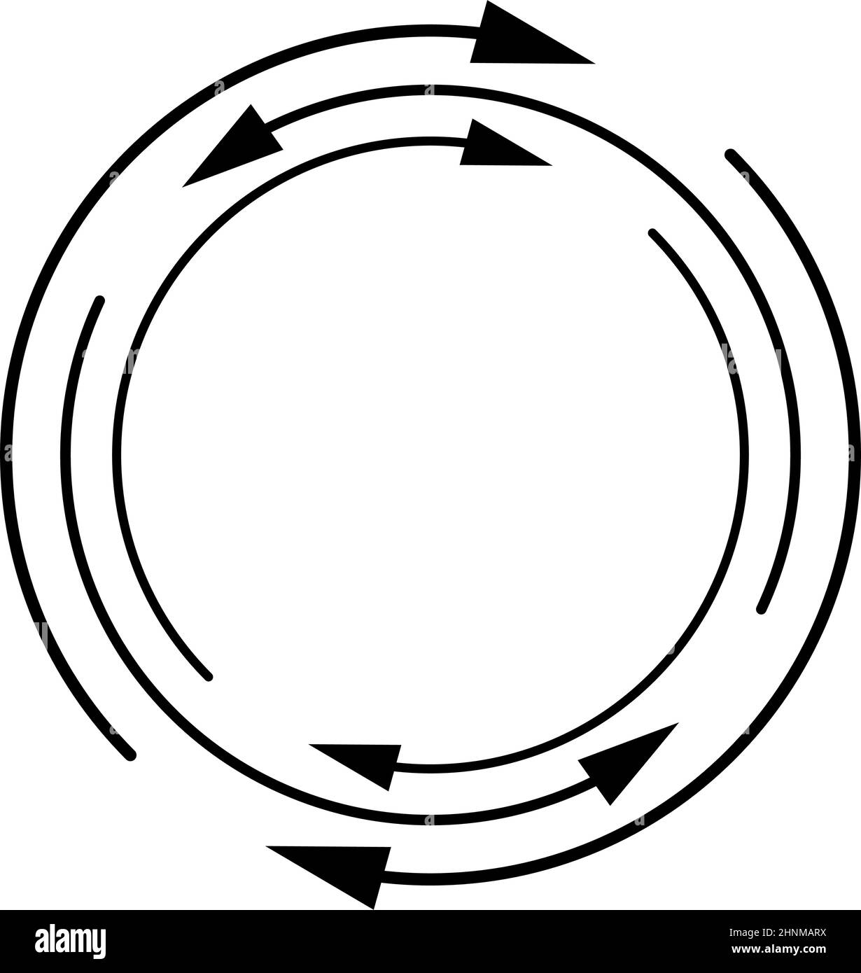 Random circular, cycle arrow element. Spiral, spinning, revolve arrows ...
