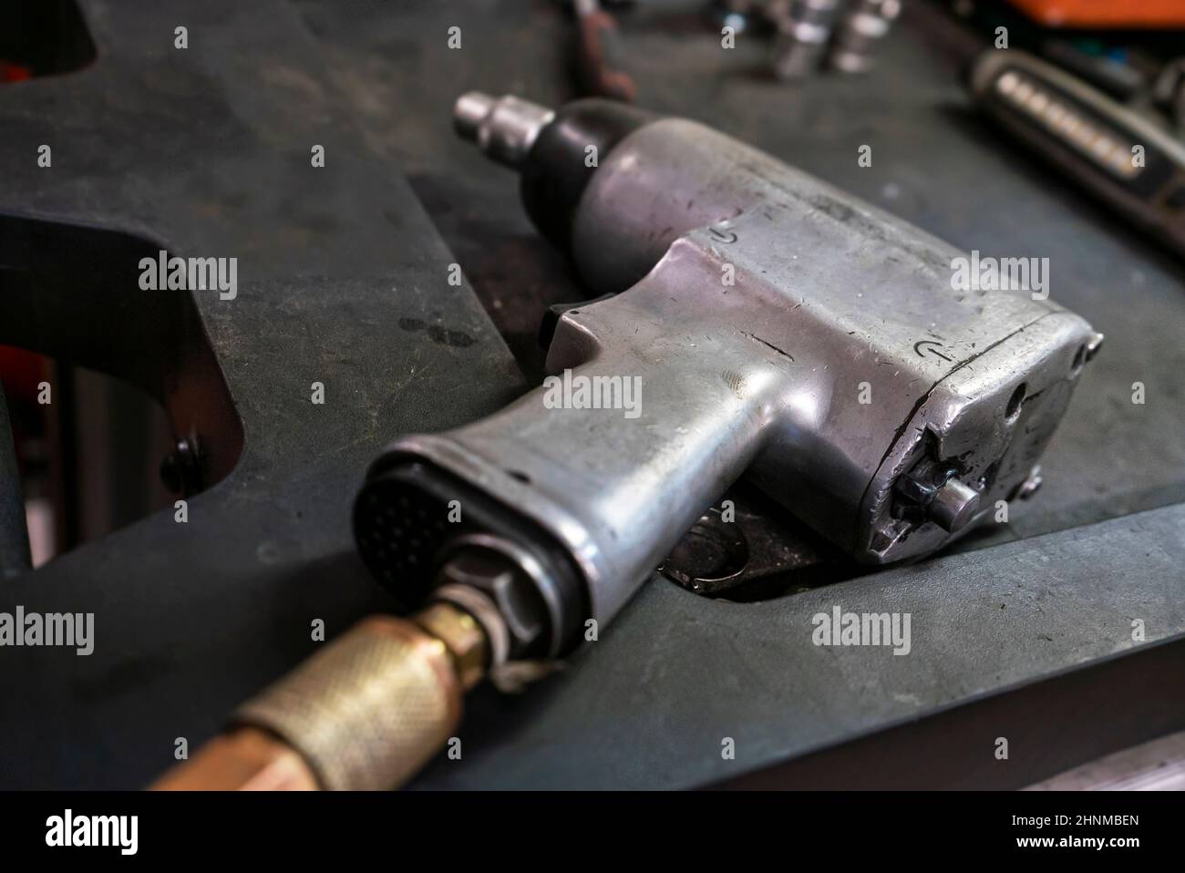 Pneumatic screwdriver detail, impact wrench 2 Stock Photo - Alamy