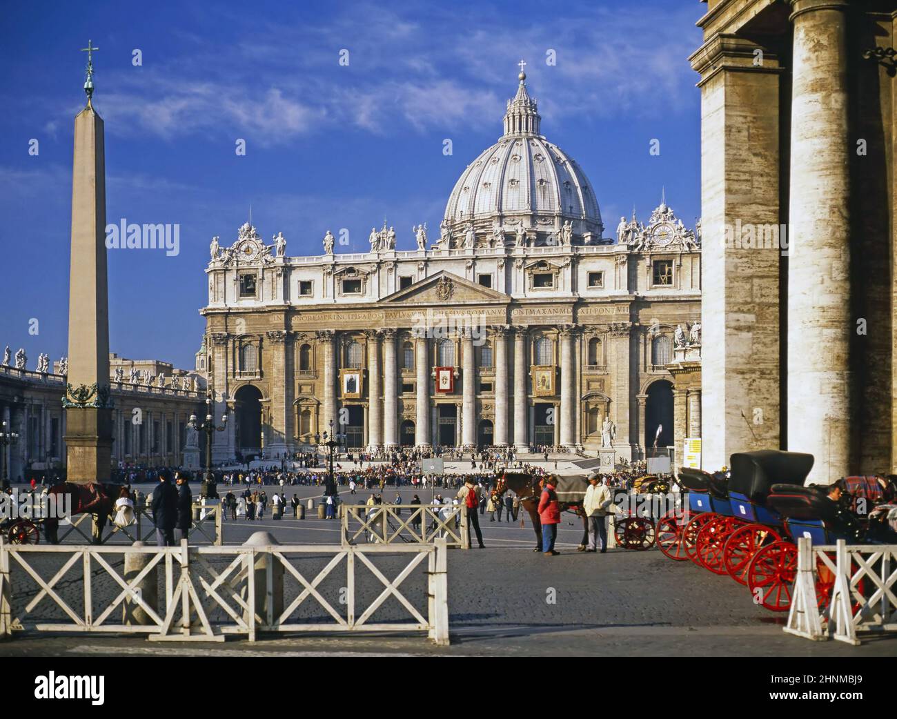 St. Peter's Square, Vatican City Stock Photo - Alamy