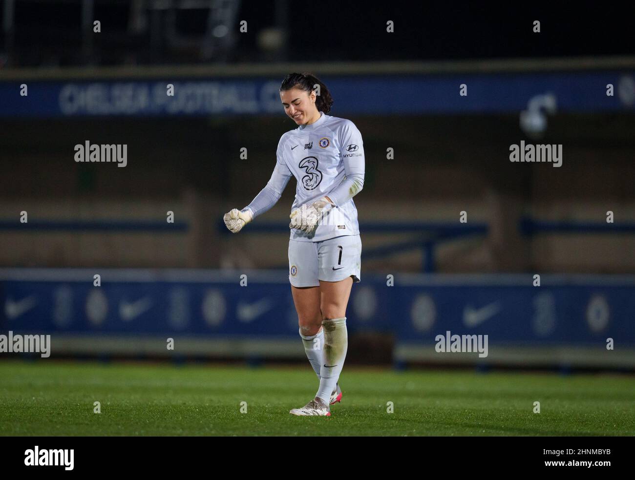 Kingston, UK. 02nd Feb, 2022. Goalkeeper Zecira Musovic of Chelsea ...