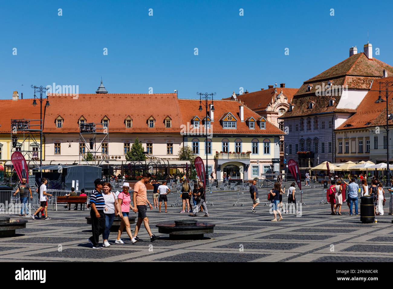 The city of Sibiu in Romania Stock Photo - Alamy