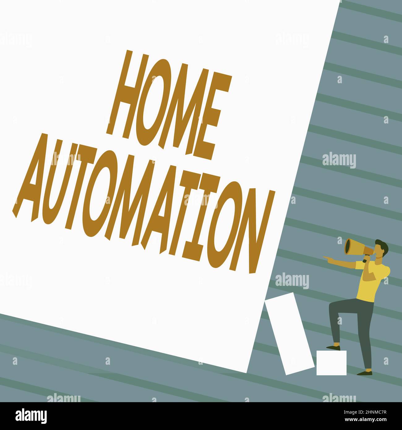 Text Caption Presenting Home Automation Business Approach Home Solution That Enables Automating