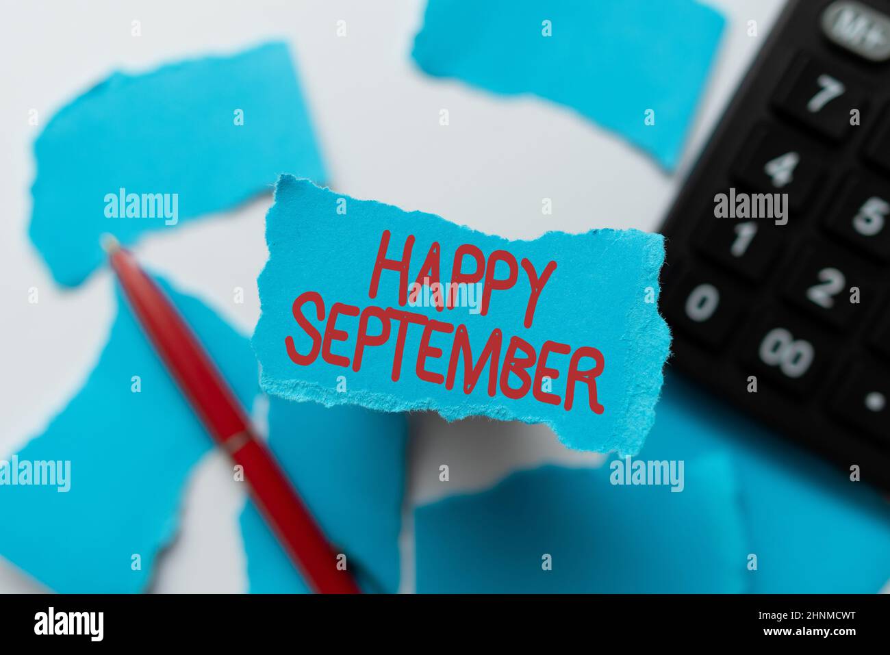 Sign displaying Happy September, Business idea welcoming the joy may ...