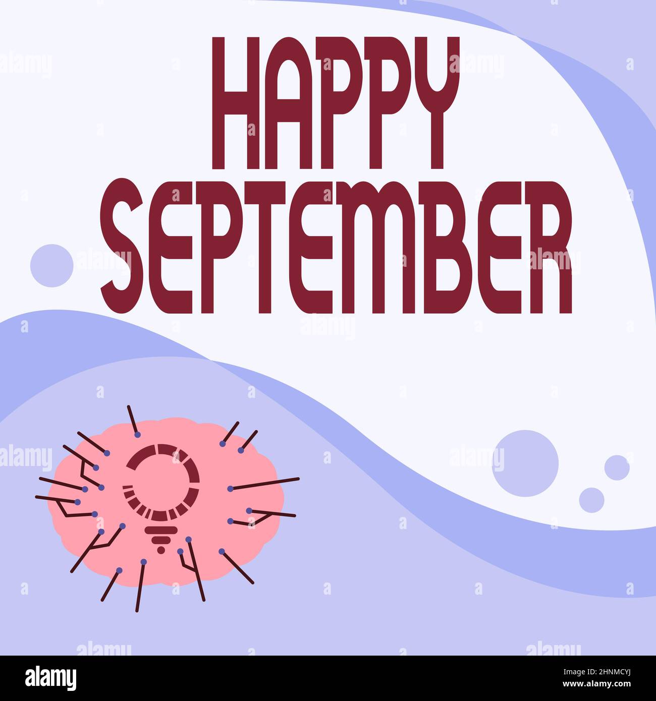 Conceptual display Happy September, Concept meaning welcoming the joy ...