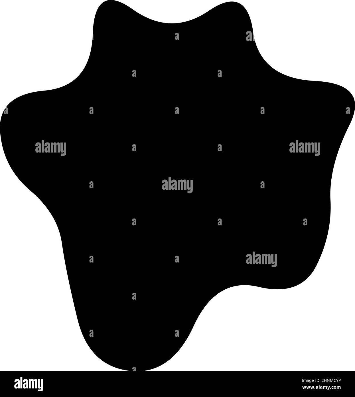 Random blotch, inkblot. Organic blob, blot. Speck shape.Splat, fleck ...