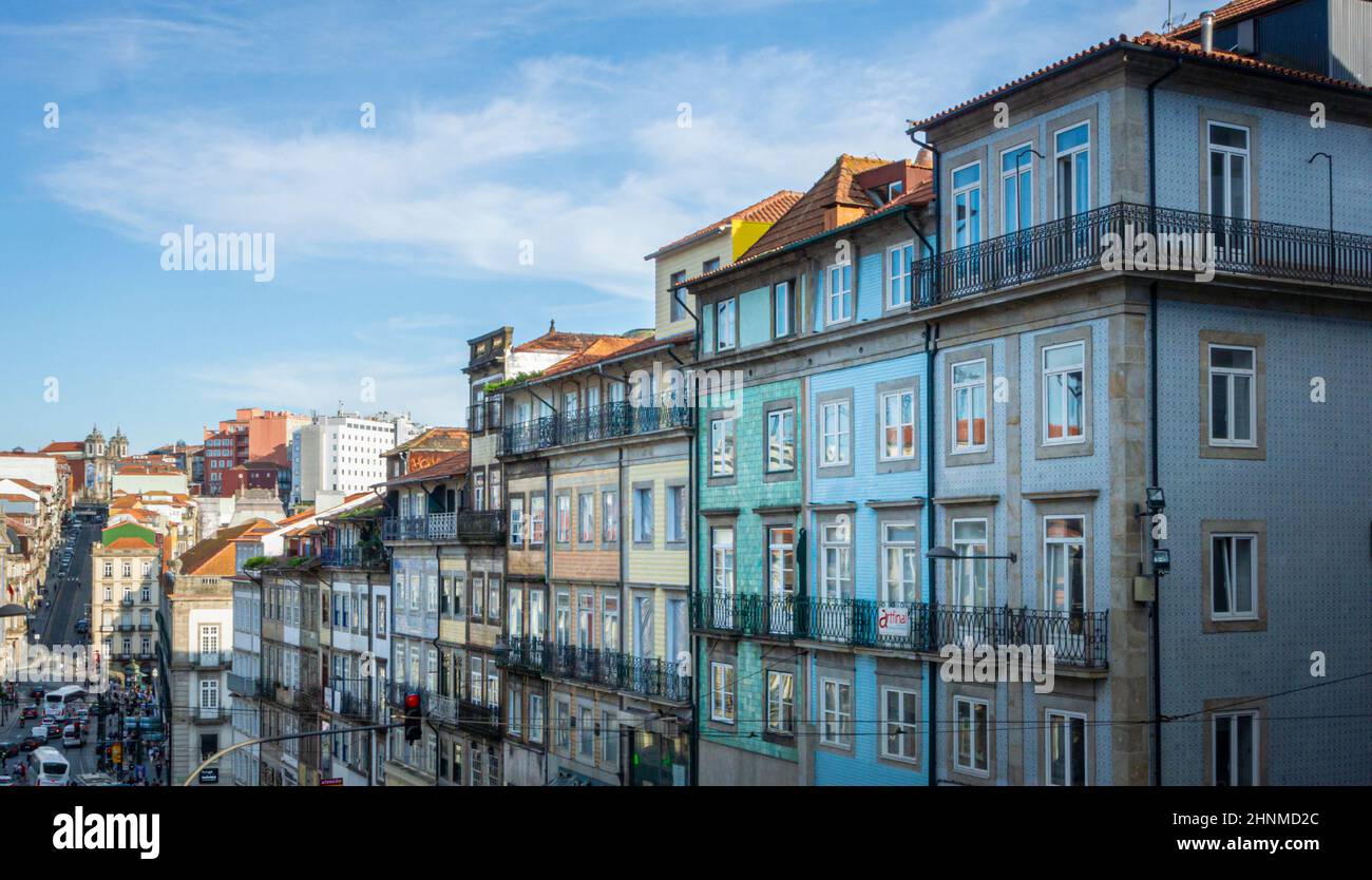 Tiled Facades in Porto, Portugal Stock Photo - Alamy
