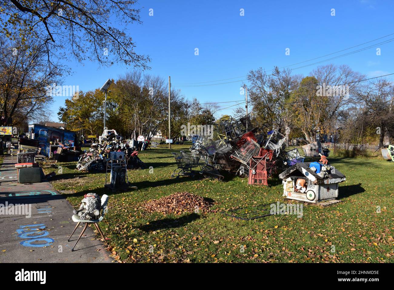 The Heidelberg Project on Heidelberg St, created by Tyree Guyton ...