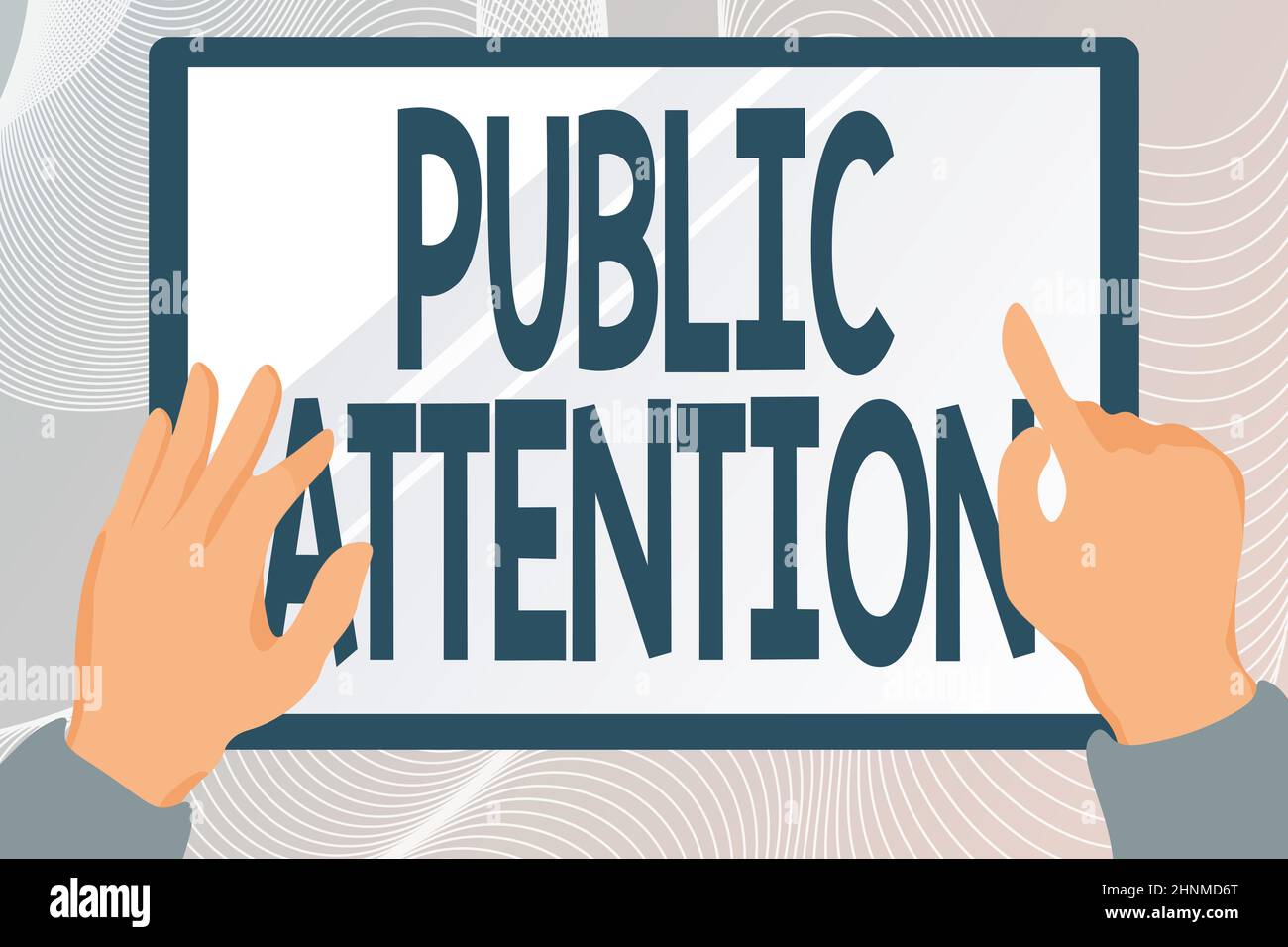 Conceptual display Public Attention, Business approach the attention or ...