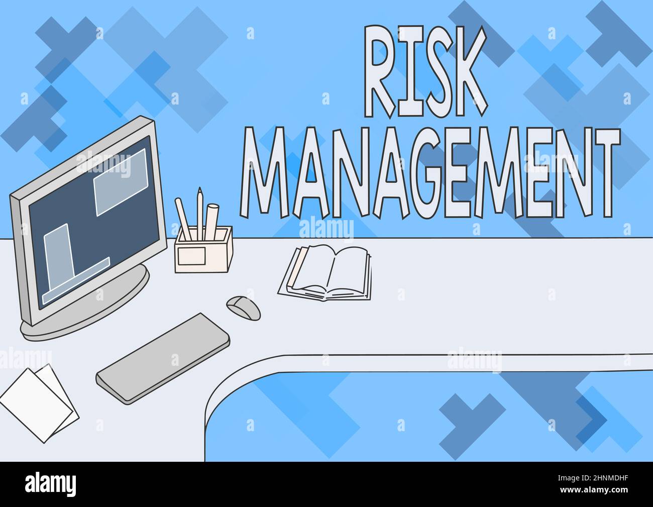 Text sign showing Risk Management, Word for evaluation of financial ... Text sign showing Risk Management, Word for evaluation of financial ...