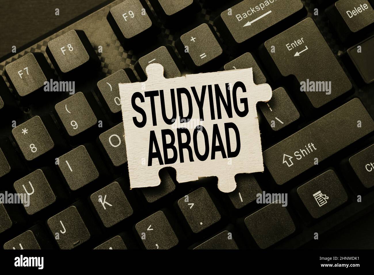 Hand writing sign Studying Abroad, Business idea learn outside of home ...