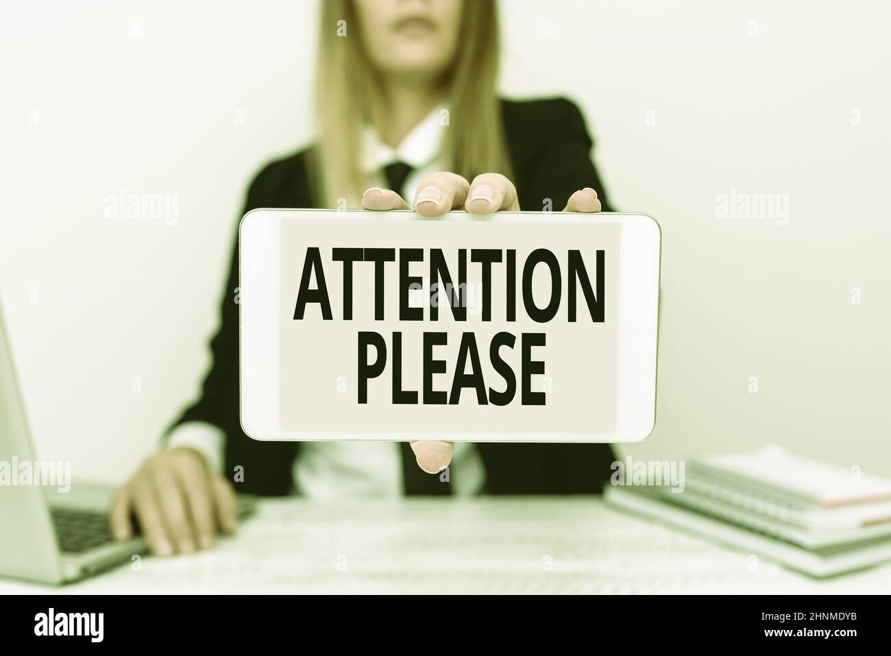 Inspiration showing sign Attention Please, Concept meaning Asking ...