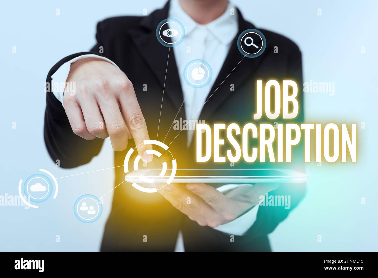 Text sign showing Job Description, Internet Concept A document that ...