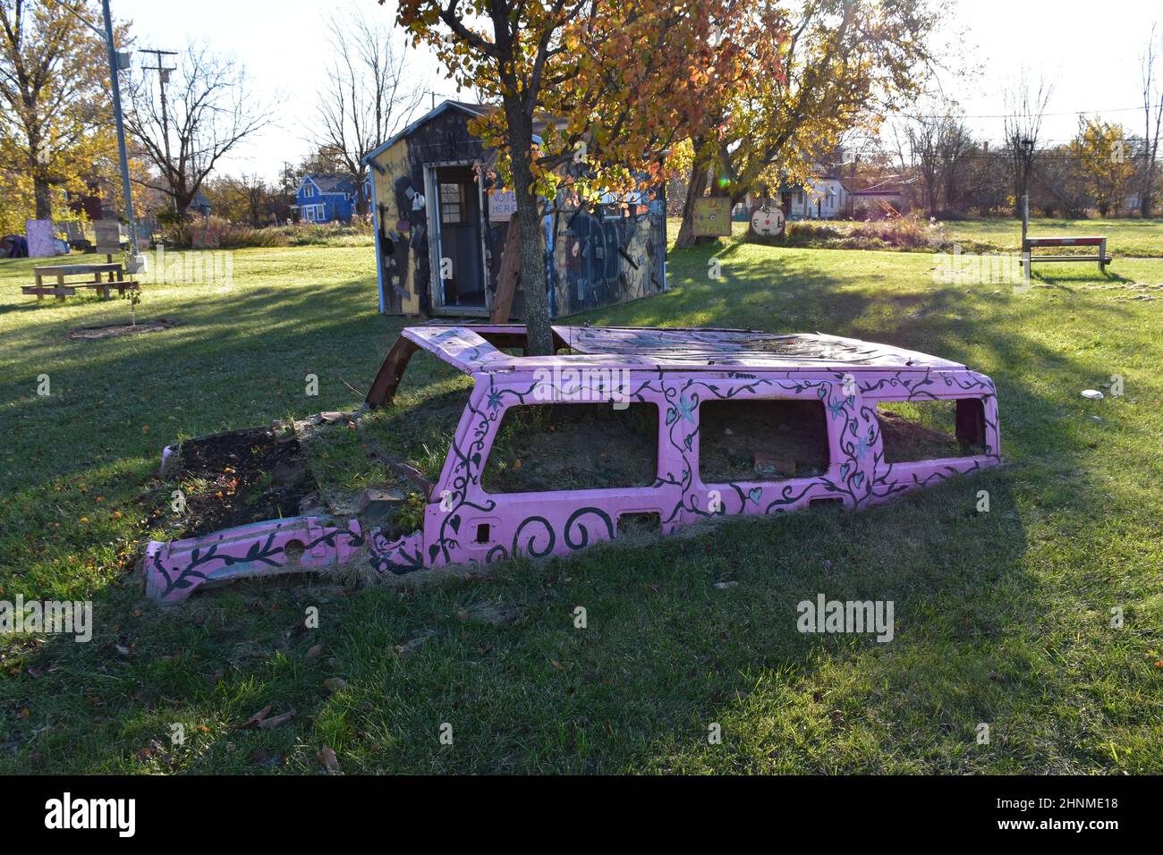 The Heidelberg Project on Heidelberg St, created by Tyree Guyton ...