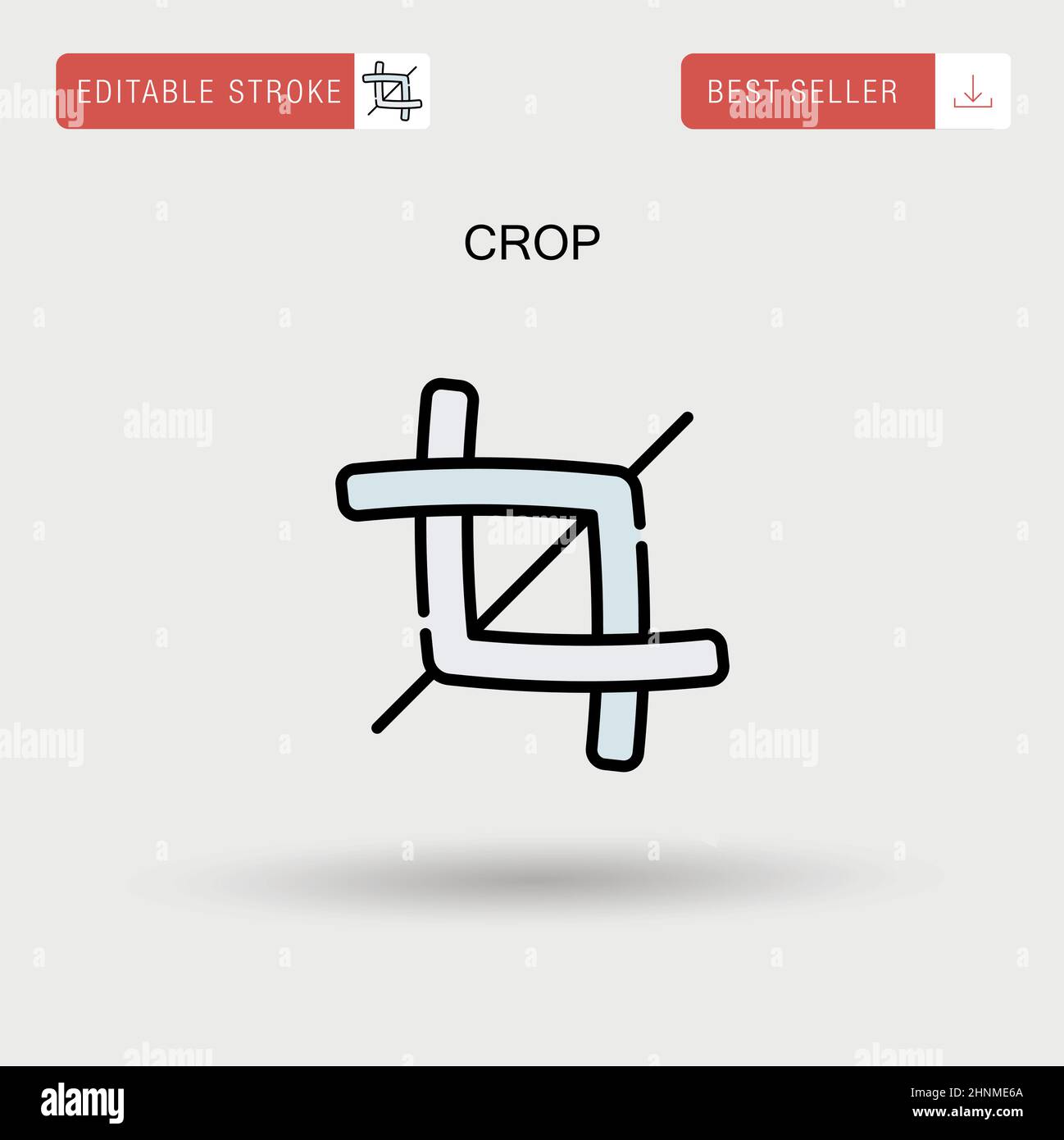 Crop Simple vector icon Stock Vector Image & Art - Alamy