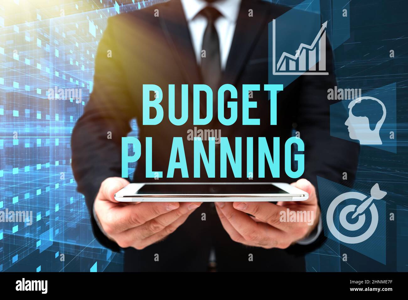 Text showing inspiration Budget Planning, Business overview The written ...