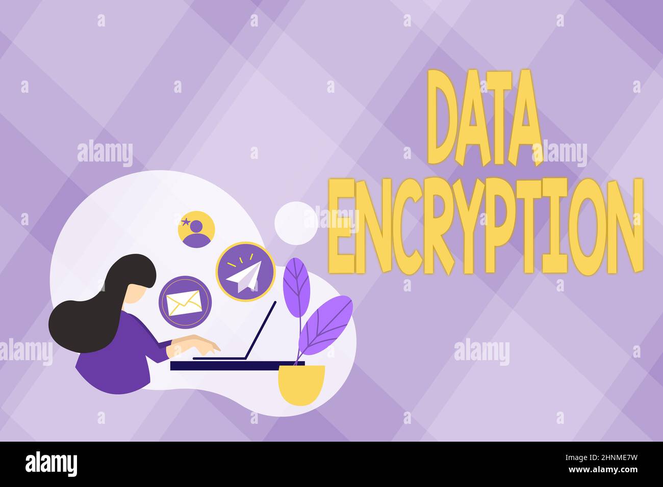 Conceptual Caption Data Encryption Word Written On Symmetrickey Algorithm For The Encrypting