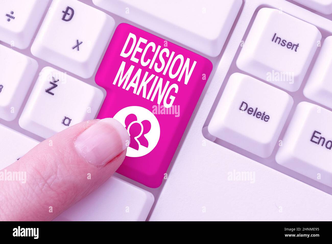 Conceptual display Decision Making, Business showcase The act of ...