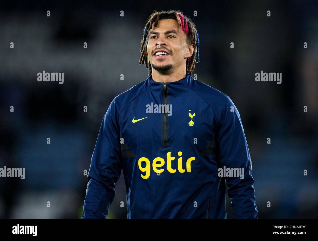 Leicester, UK. 19th Jan, 2022. Dele Alli of Spurs prior to the Premier ...