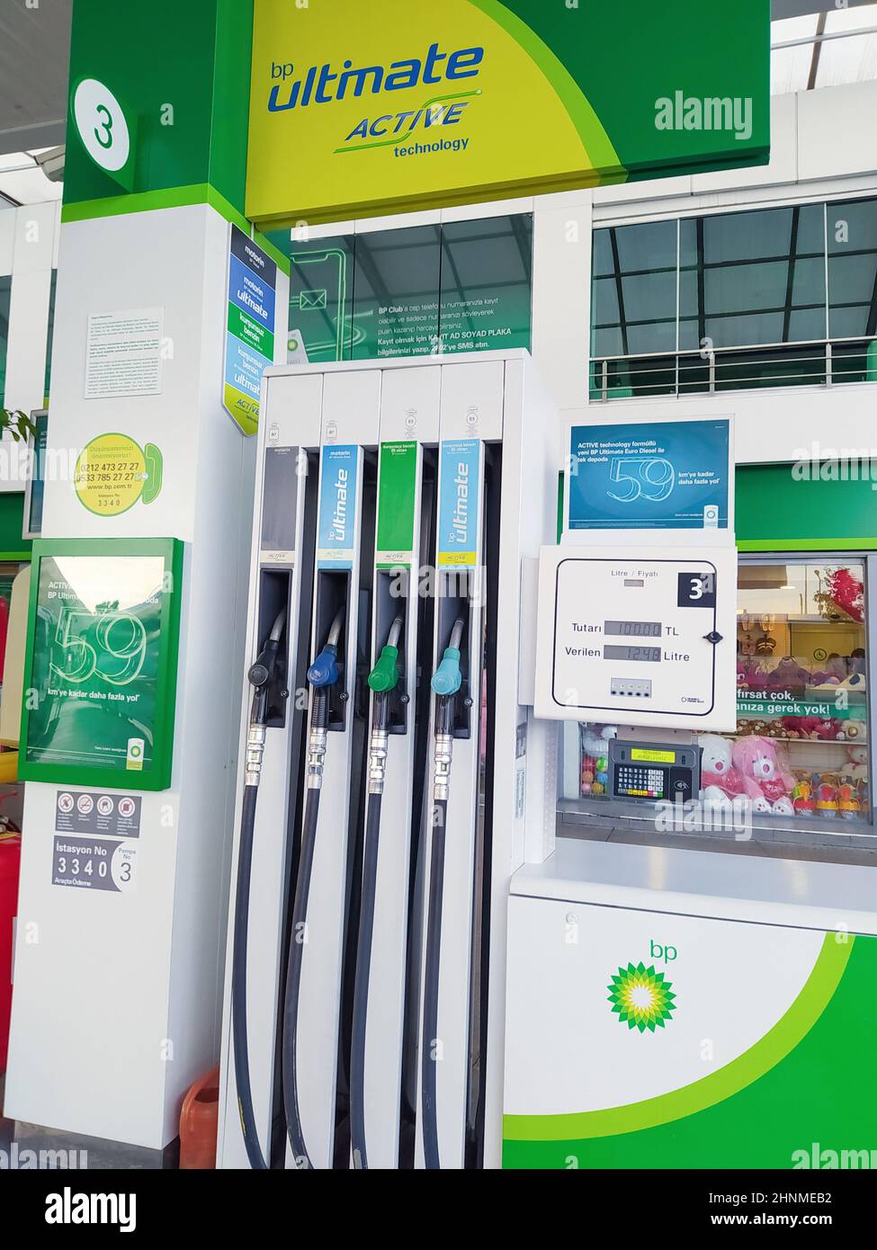 Antalya, Turkey - May 11, 2021: BP petrol station at Antalya, Turkey ...