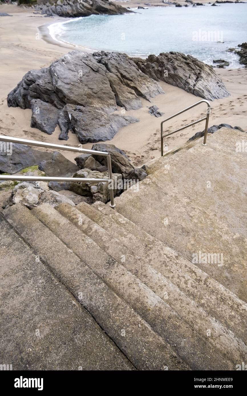Detail of famous rock formation on a beach, erosion and nature, tourist ...