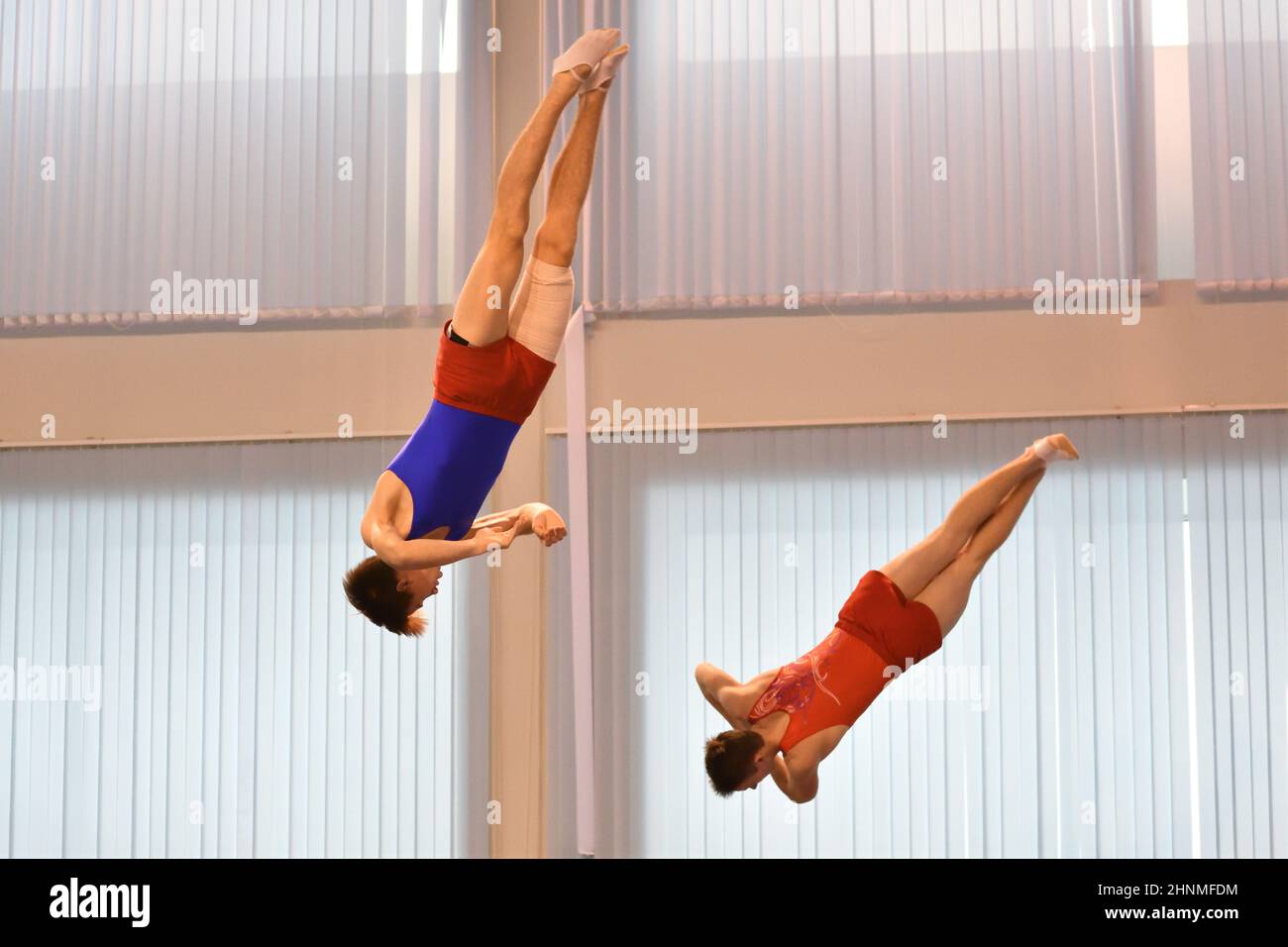 Jumping on moving train hi-res stock photography and images - Alamy