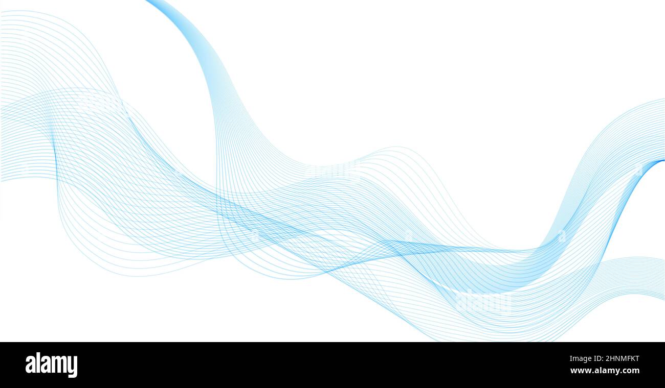 Volume lines on a blue background - Panoramic Vector Background ...